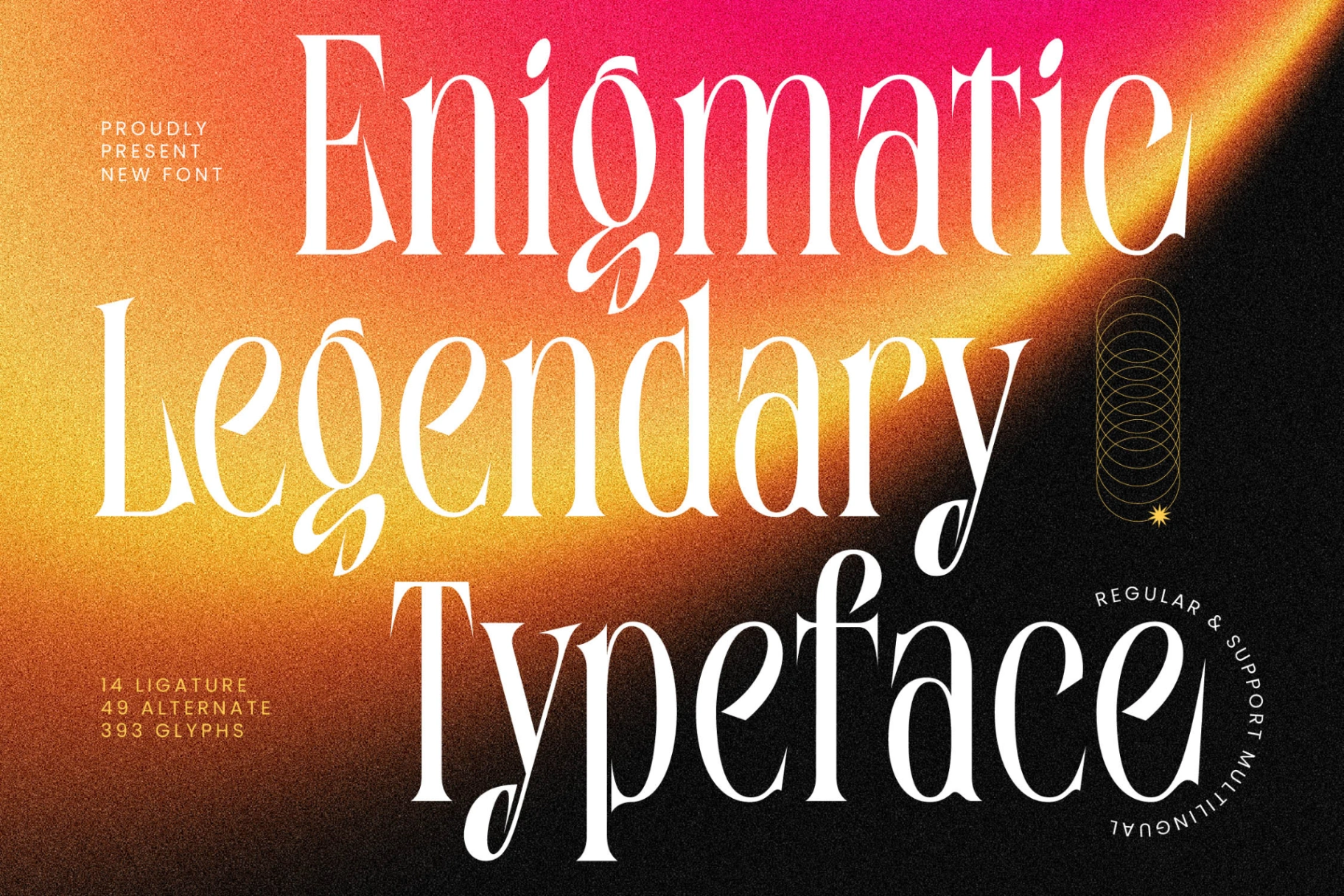 Enigmatic Legendary - Modern Serif Display Font | Timeless Type