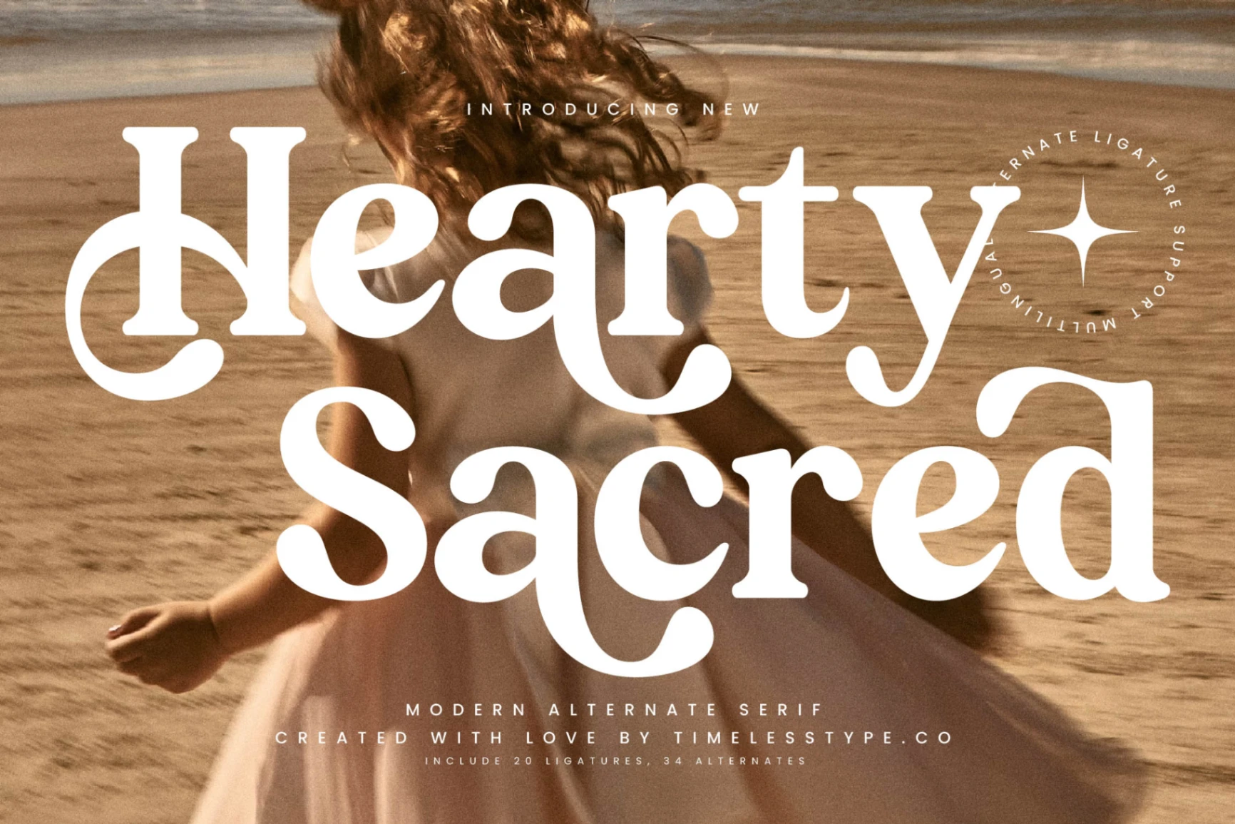 Hearty Sacred - Modern Alternate Serif Font | Timeless Type