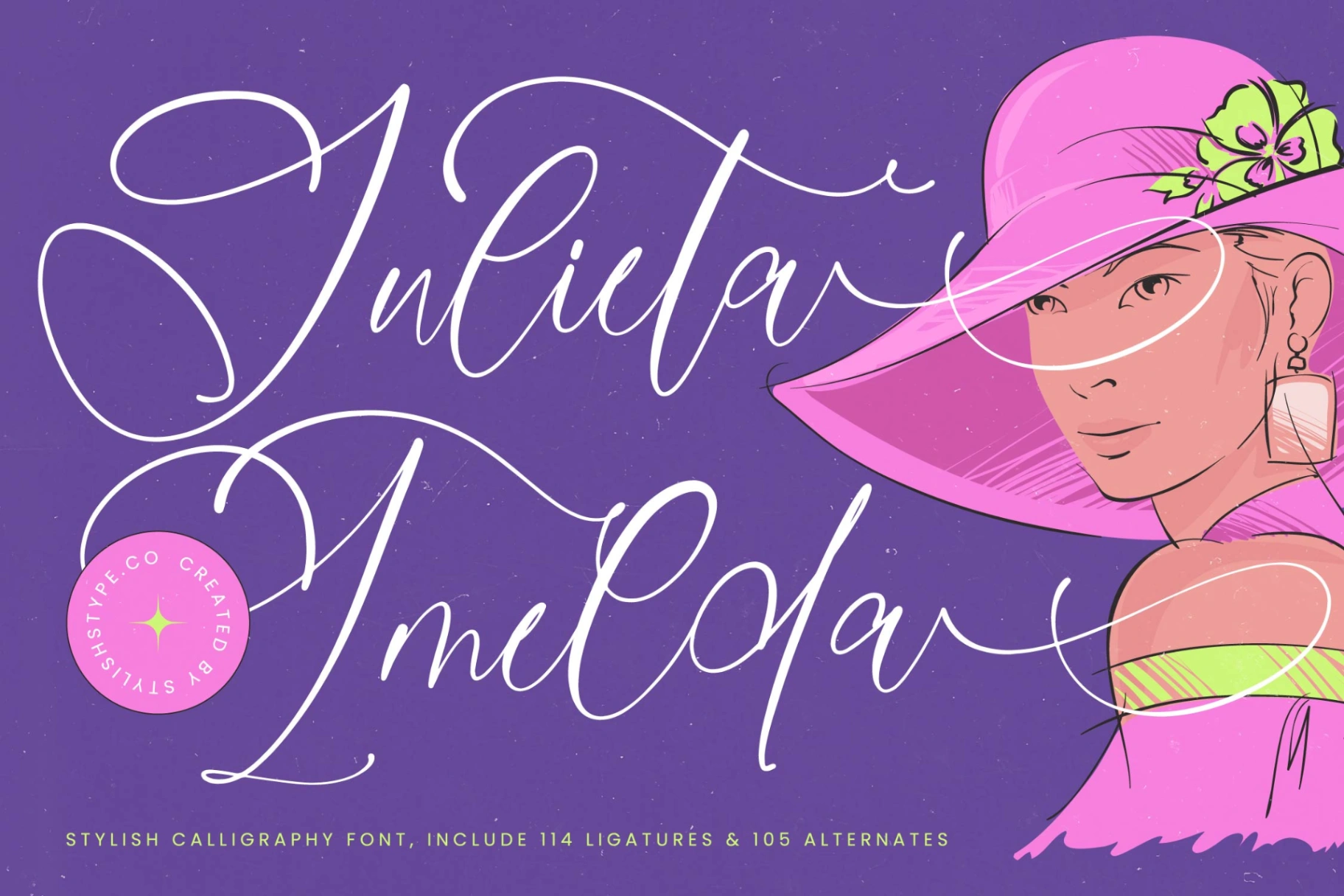 Julieta Imelda - Stylish Calligraphy Font Font | Timeless Type
