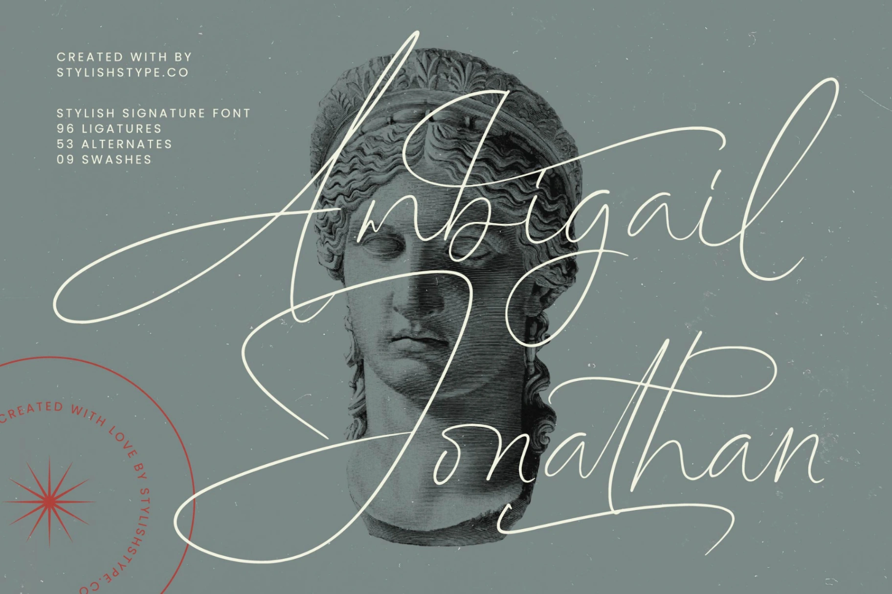 Ambigail Jonathan - Stylish Signature Font Font | Timeless Type