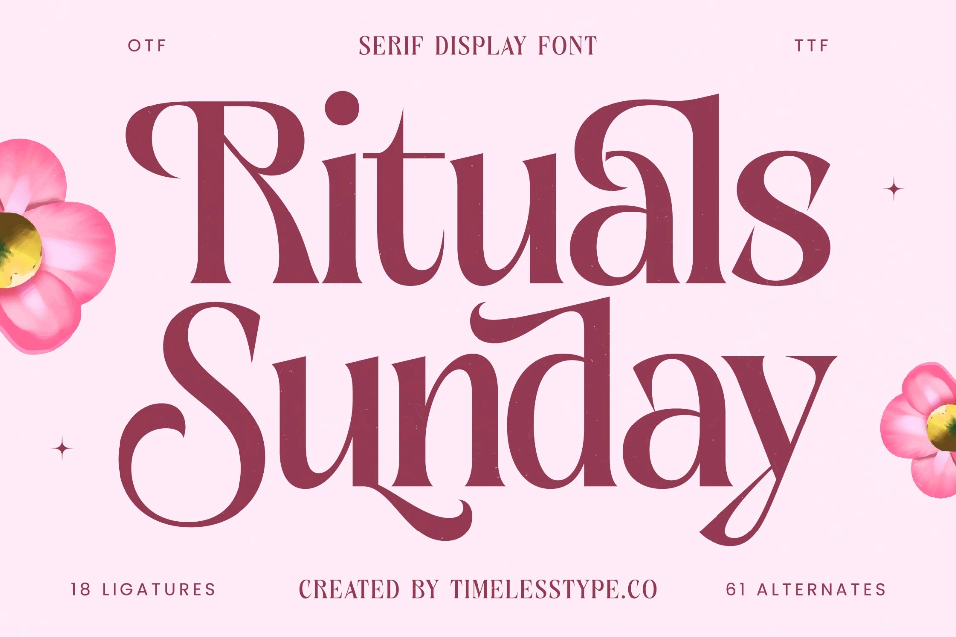 Rituals Sunday - Serif Display Font Font | Timeless Type