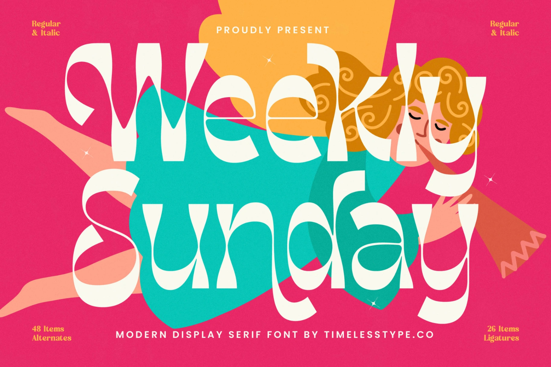 Weekly Sunday - Modern Display Serif Font Font | Timeless Type