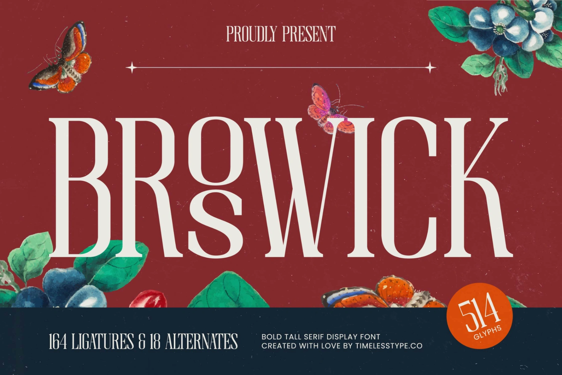 Broswick - Bold Tall Serif Display Font Font | Timeless Type