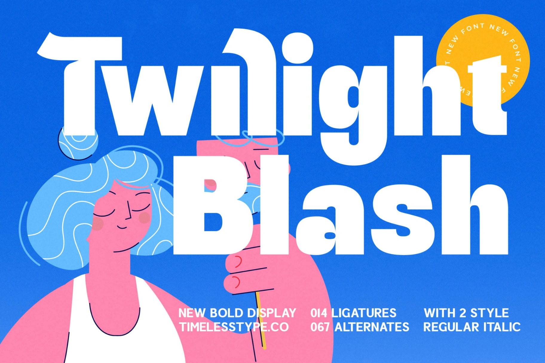 Twilight Blash - New Bold Display Font Font | Timeless Type