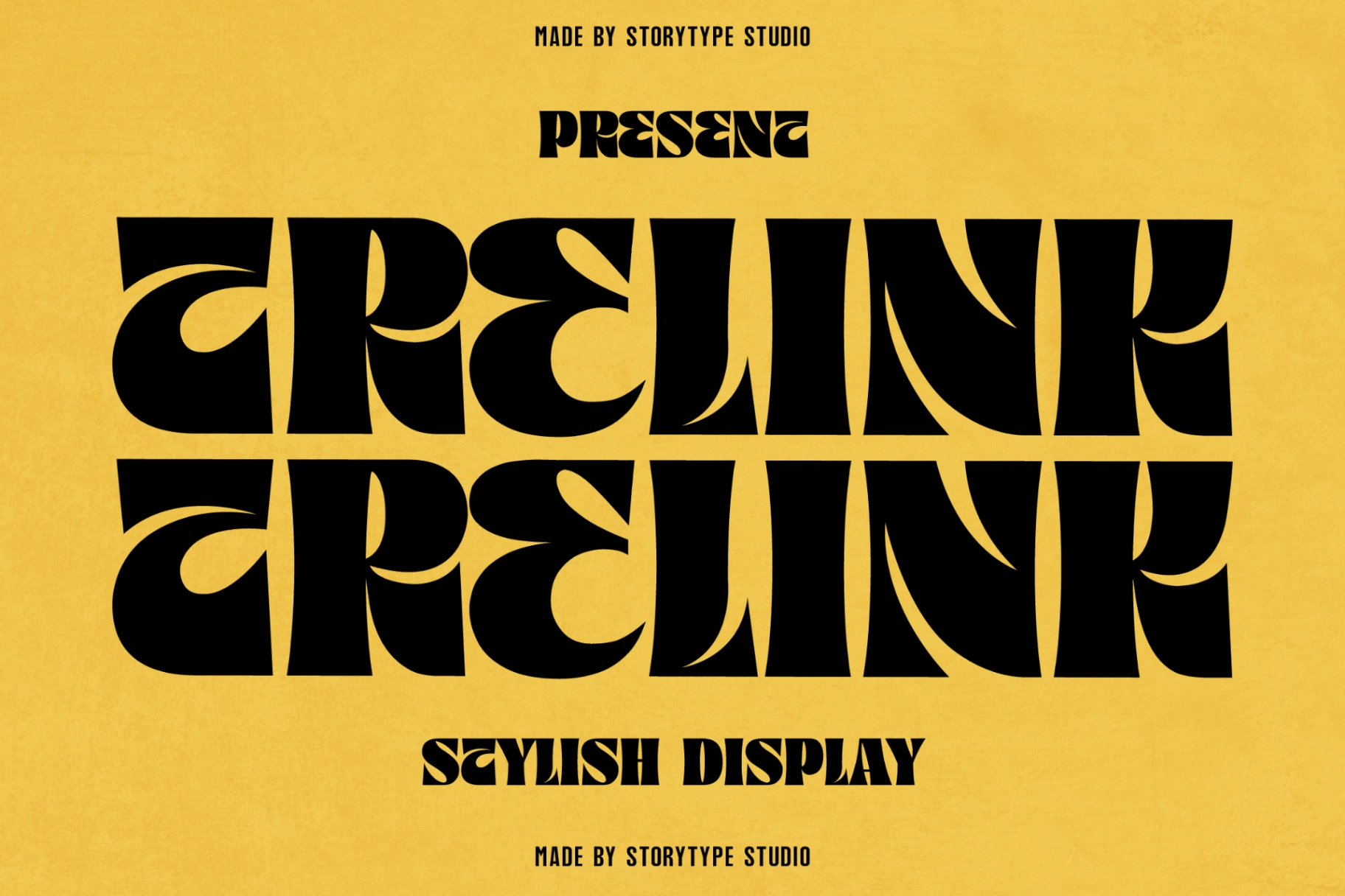 Trelink - Stylish Display Font Font | Timeless Type
