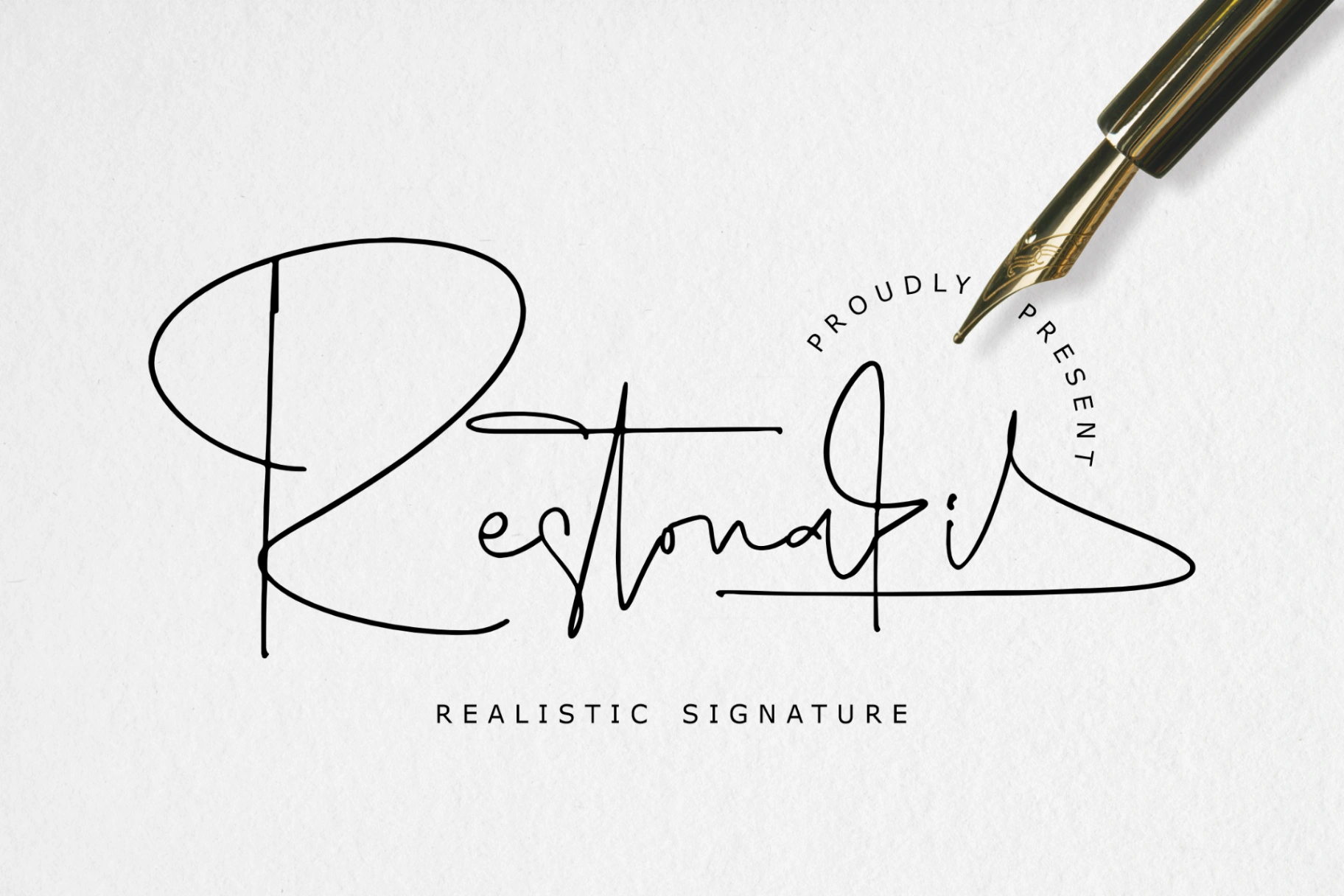 Restonasi - Realistic Signature Font Font | Timeless Type