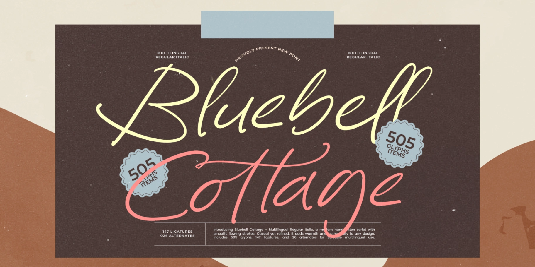 Bluebell Cottage - Modern Handwritten Font Font | Timeless Type