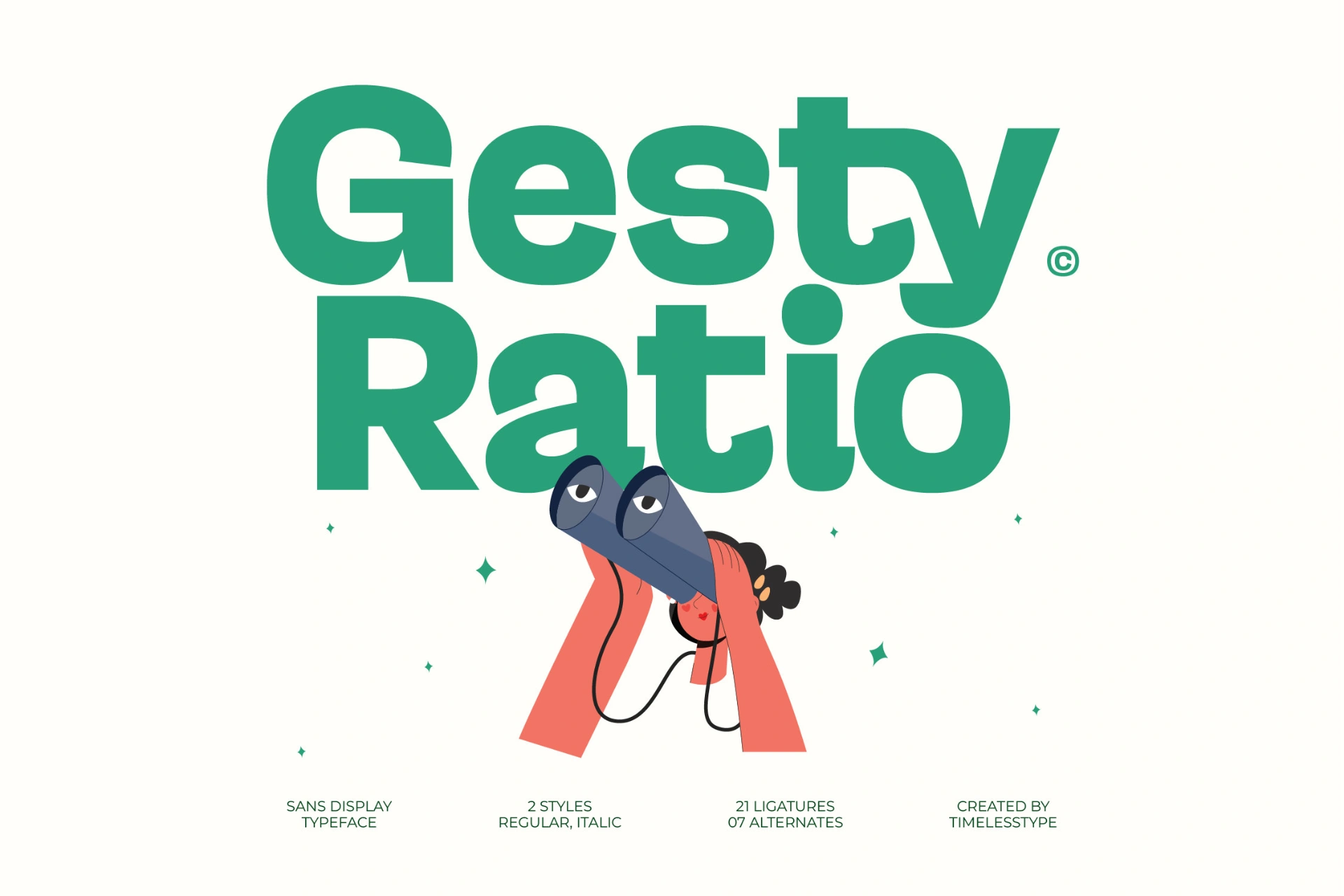 Gesty Ratio - Sans Display Typeface Font | Timeless Type