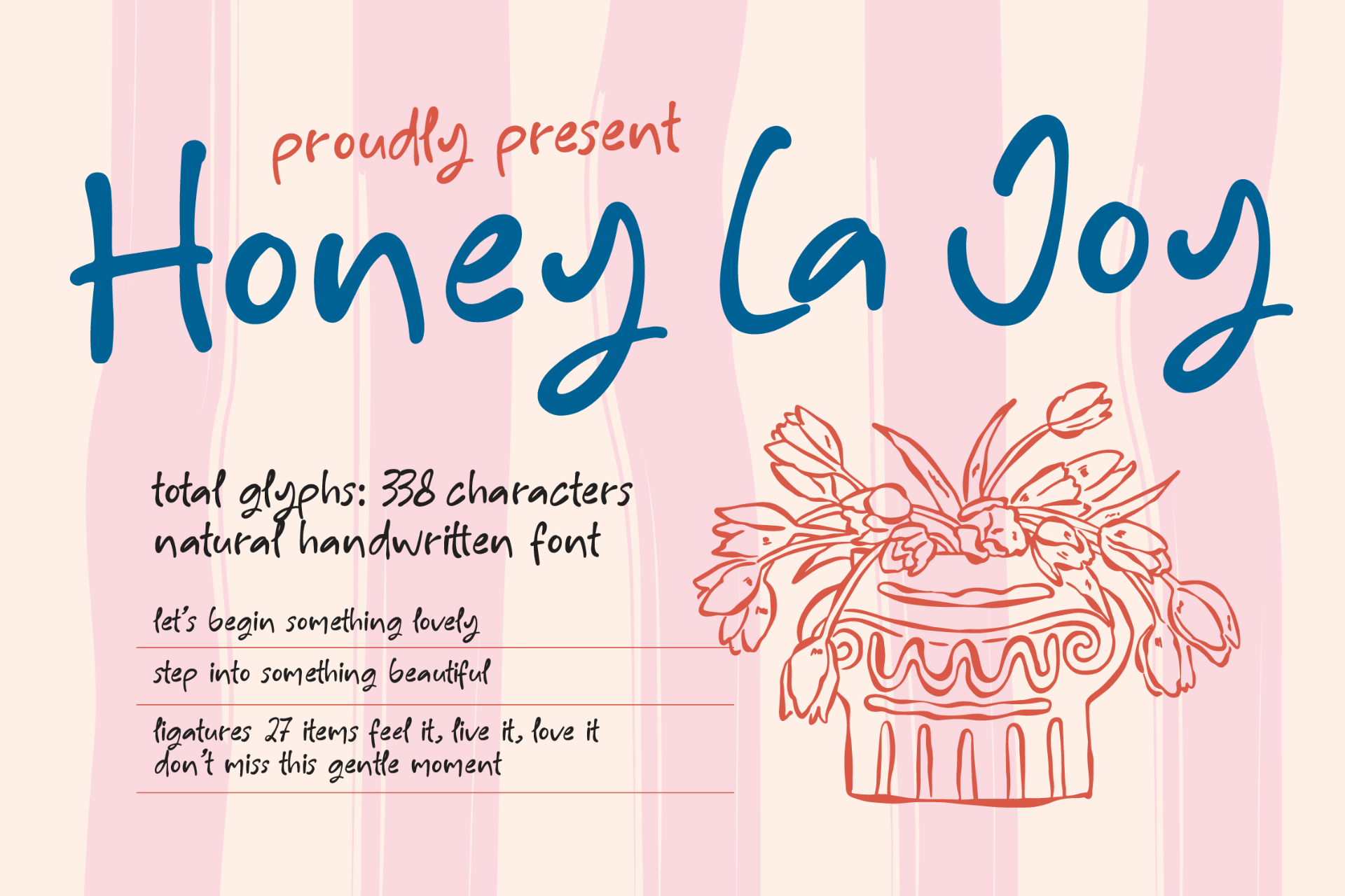 Honey La Joy - Natural Handwritten Font Font | Timeless Type